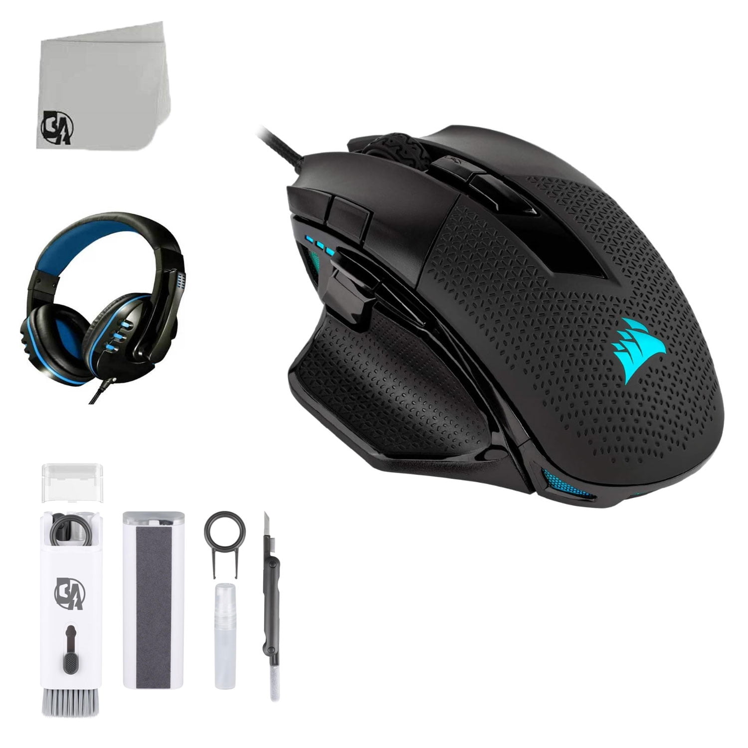 CORSAIR NIGHTSWORD RGB Gaming Mouse - 18,000 DPI, 10 Programmable ...