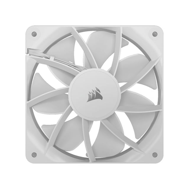 CORSAIR RS120 PWM 120mm Fan - White - Simplified Control - Daisy-Chain ...