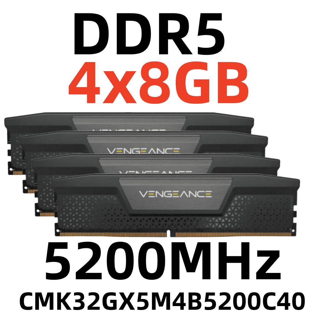 CORSAIR VENGEANCE DDR5 RAM 32GB for PC,5200MHz,CMK32GX5M4B5200C40 ...