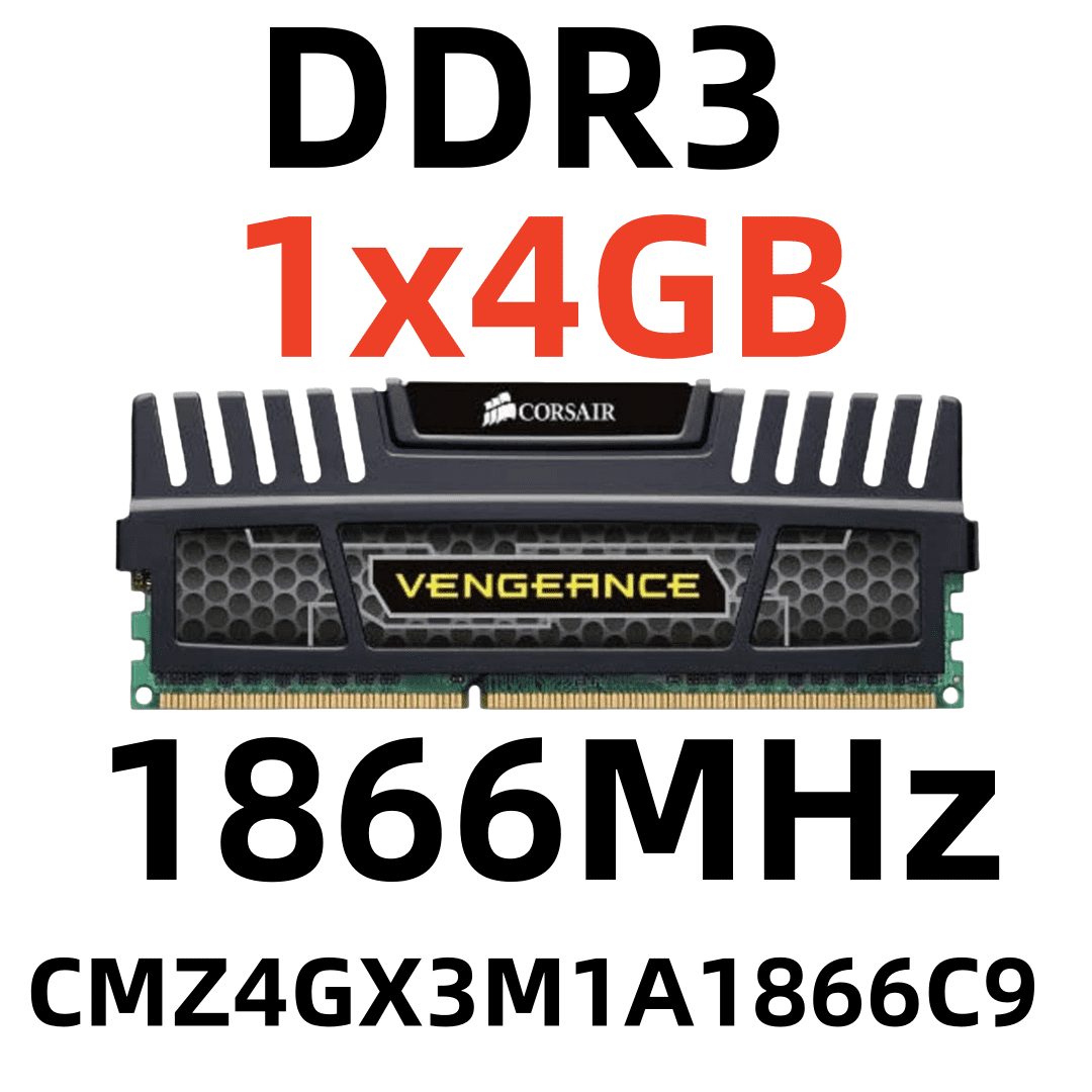 CORSAIR Vengeance DDR3 4GB RAM for PC, CMZ4GX3M1A1866C9 1x4GB,1866MHz ...