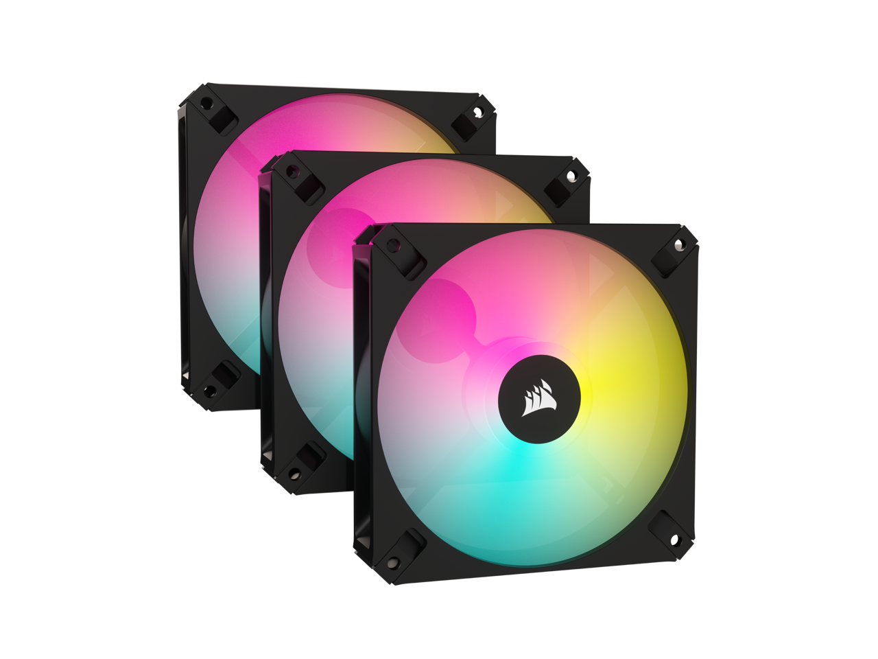 CORSAIR iCUE AR120 RGB Digital 120mm ARGB-Compatible Fans - Triple Fan ...