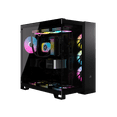 CORSAIR iCUE LINK 6500X RGB Mid-Tower PC Case, Black, Dual Chamber, 3x ...
