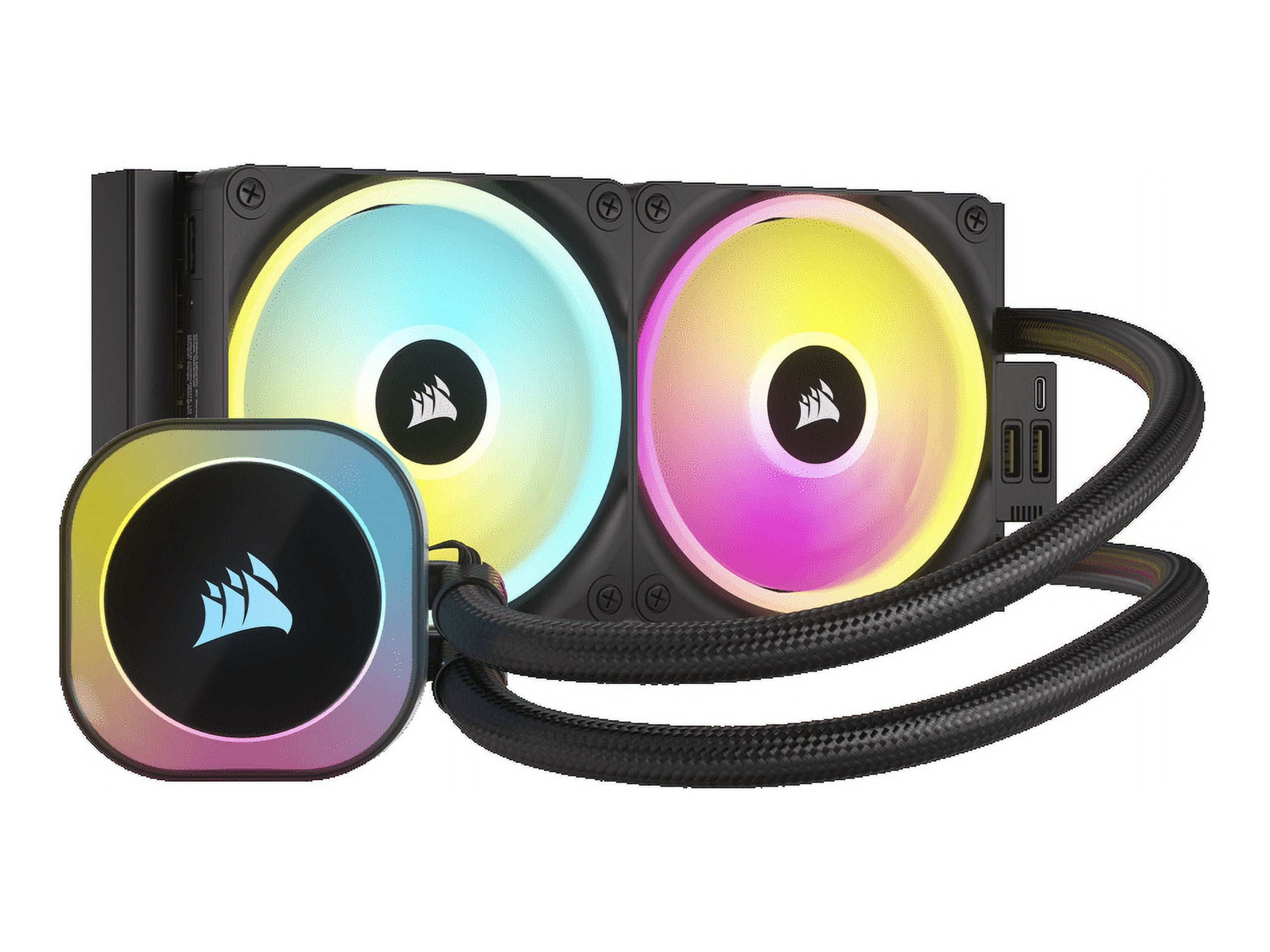 Corsair, CPU Cooler, iCUE Link H100i RGB, 240mm AIO - Walmart.com