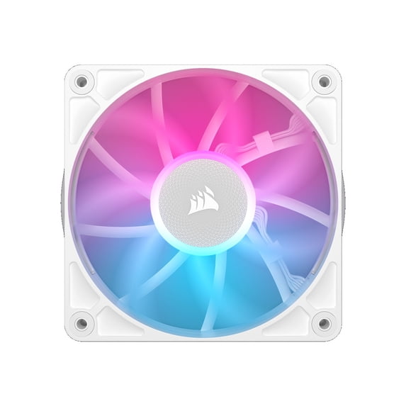 Corsair, RGB 120mm PWM Fan, RX120, White, Magnetic Dome Bearing ...