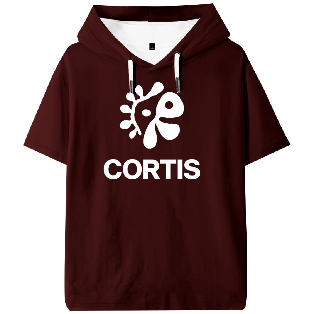 CORTIS Logo Hooded T-shirt Short Sleeve Tee Women Men Outdoor ...