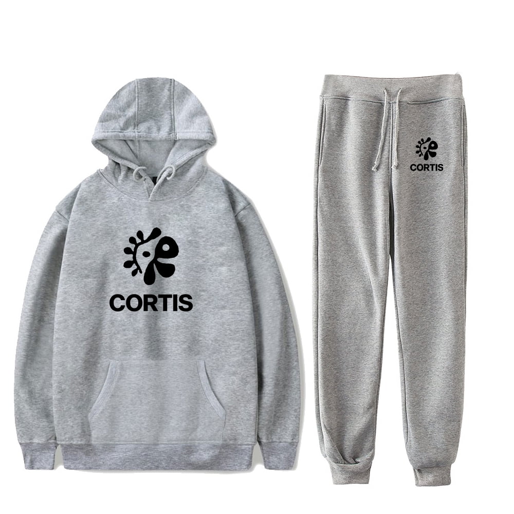 CORTIS Logo Hoodie Jogger Pants Two Piece Set Sweatshirts+Sweatpants ...
