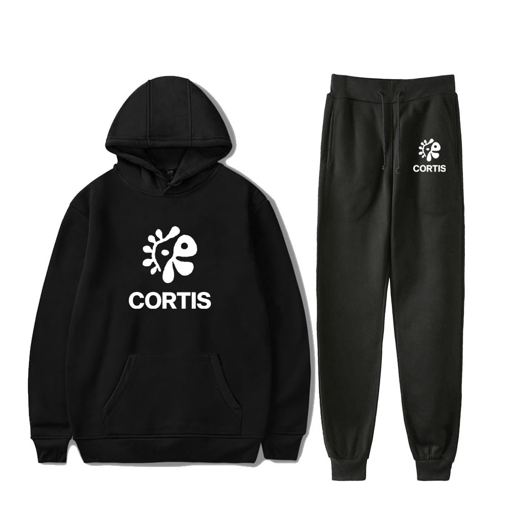 CORTIS Logo Hoodie Jogger Pants Two Piece Set Sweatshirts+Sweatpants ...