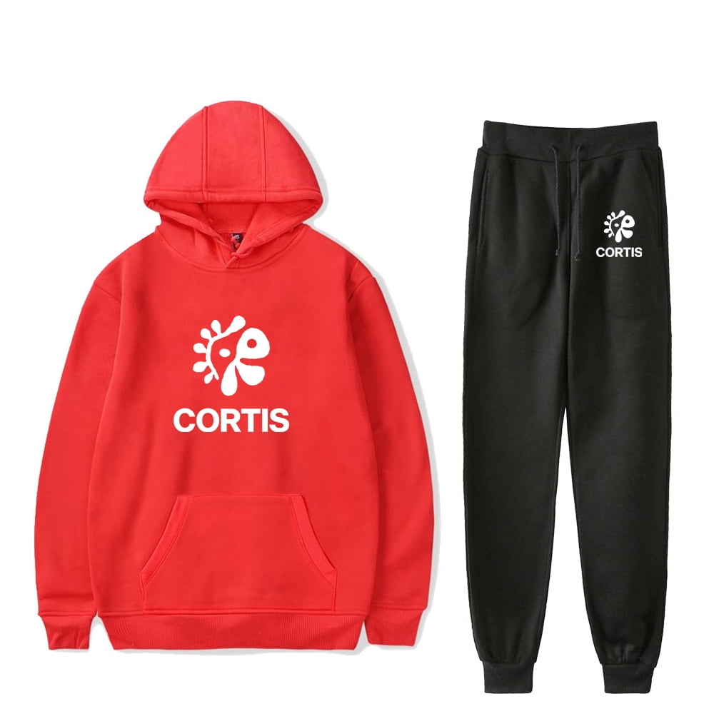 CORTIS Logo Hoodie Jogger Pants Two Piece Set Sweatshirts+Sweatpants ...