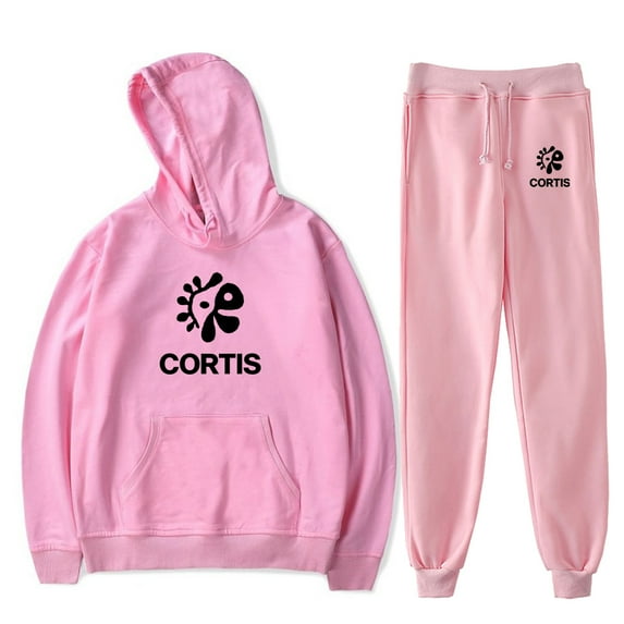 CORTIS Logo Hoodie Jogger Pants Two Piece Set Sweatshirts+Sweatpants ...