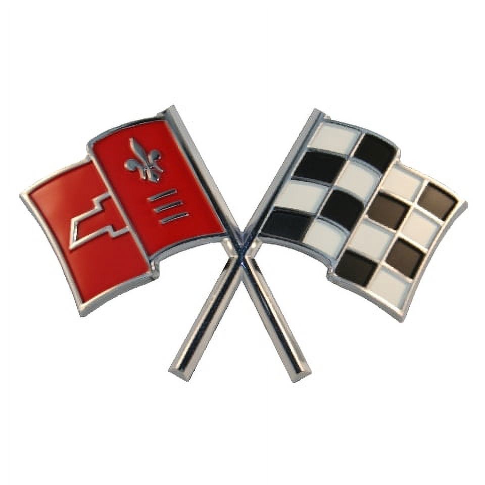 CORVETTE C2 Crossed Flags Steel Flat Sign Non OE Badge - Walmart.com