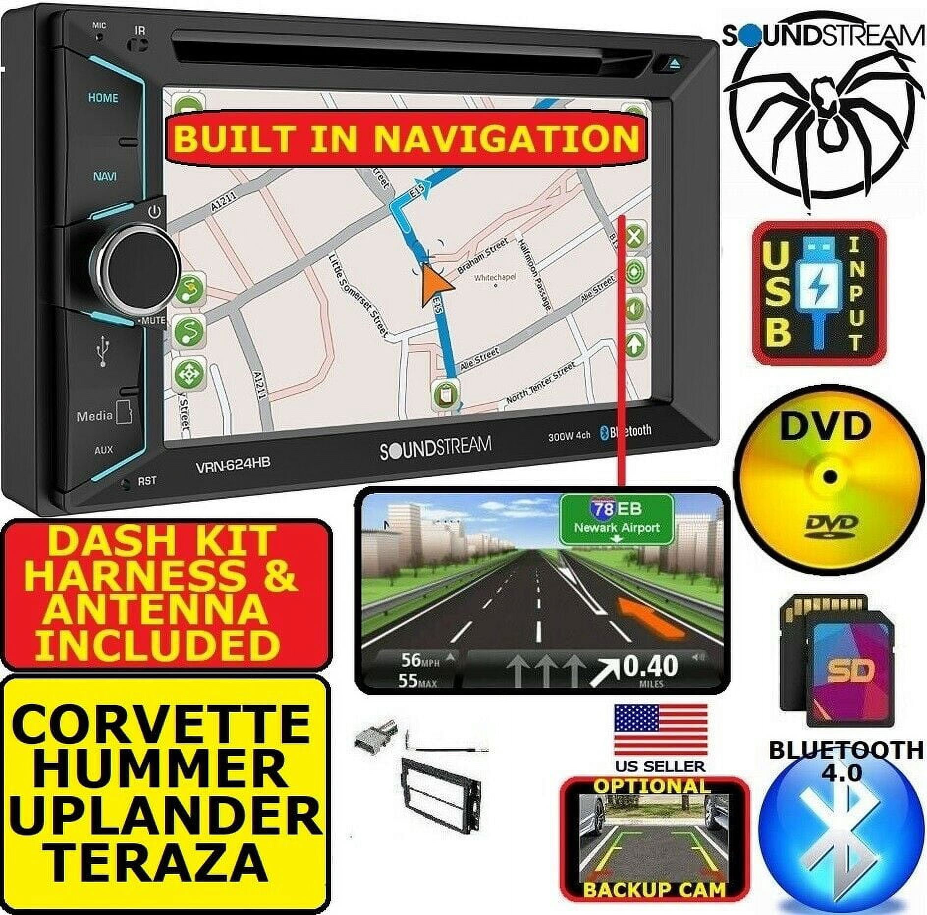 CORVETTE HUMMER H3 GPS NAVIGATION SYSTEM BLUETOOTH CD/DVD CAR RADIO ...