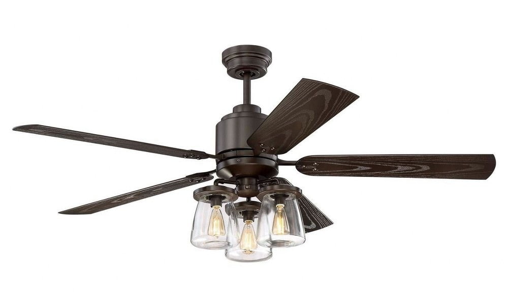 COS52OSB5LR-Litex-Andrus - 5 Blade Ceiling Fan with Light Kit-22 Inches ...