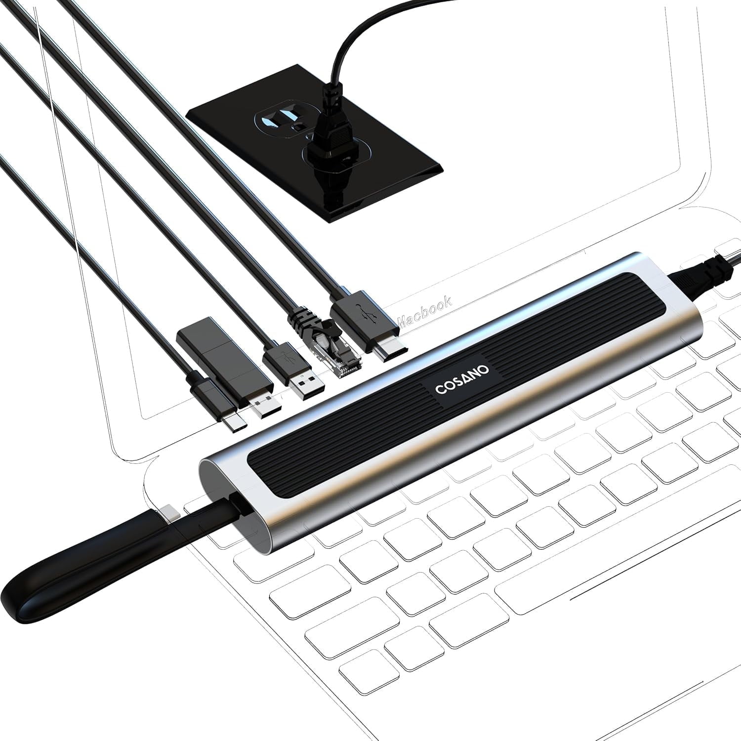 COSANO Universal 100W Docking Station with USB-C Hub and HDMI – Mac ...