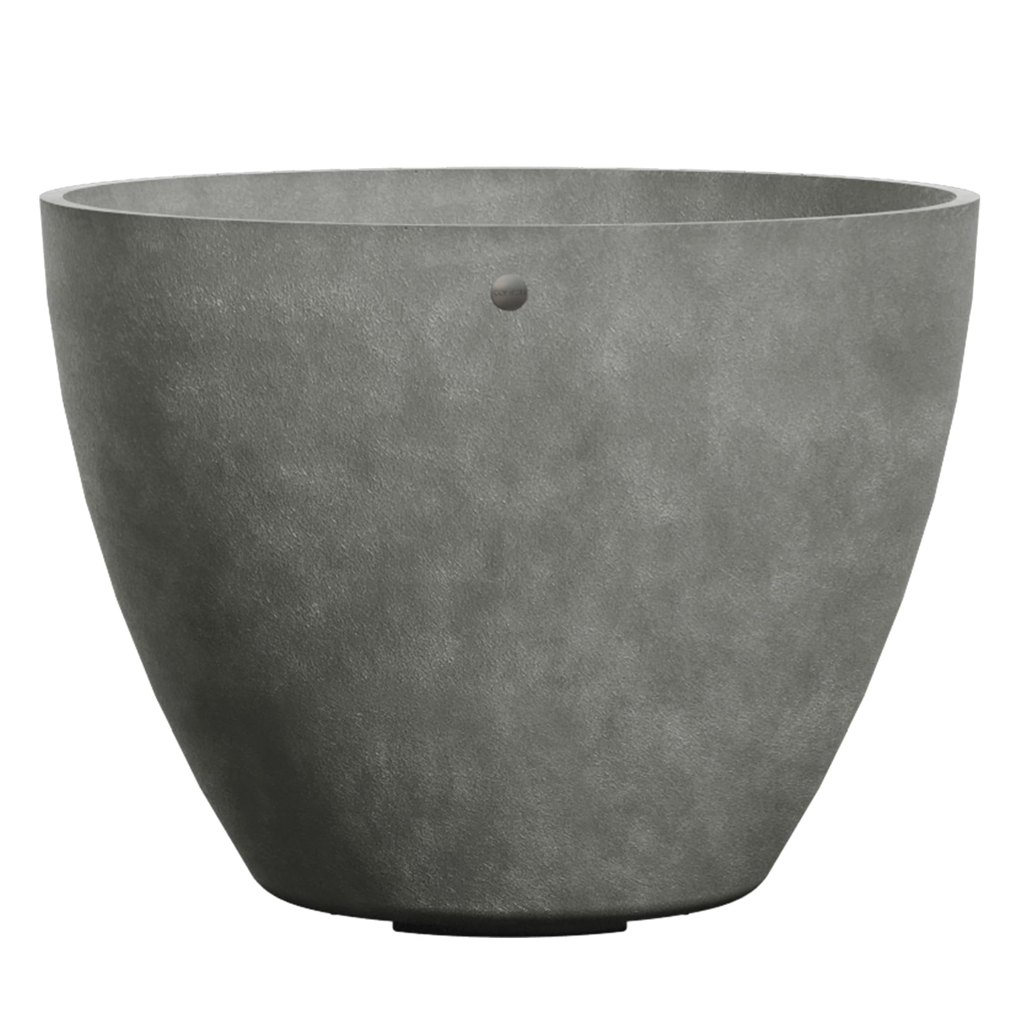 COSAPOTS Lupo Medium Tapered Round Planter - 24.4 in x 24.4 in x 18.7 in - Grey Stone - Walmart.com