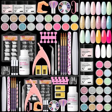 DipWell Easy Acrylic Powder and Gel Resin, Odorless Complete Liquid Set ...