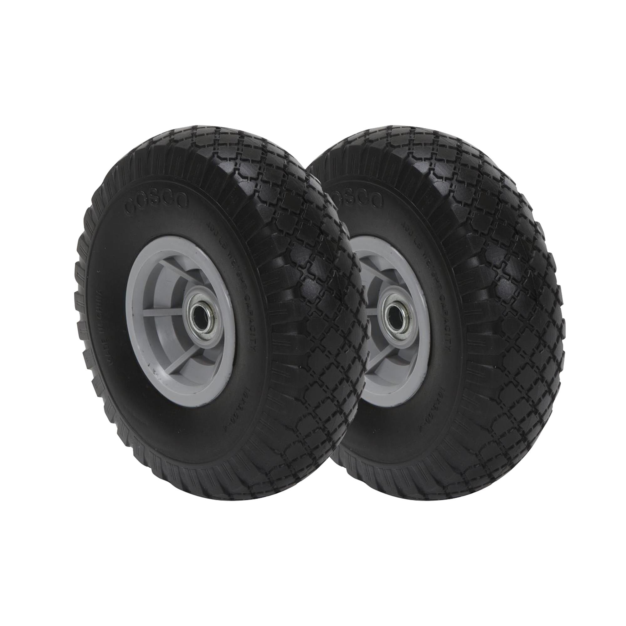 COSCO 10-Inch Flat-Free Replacement Wheel for Hand Trucks, 2-pack ...