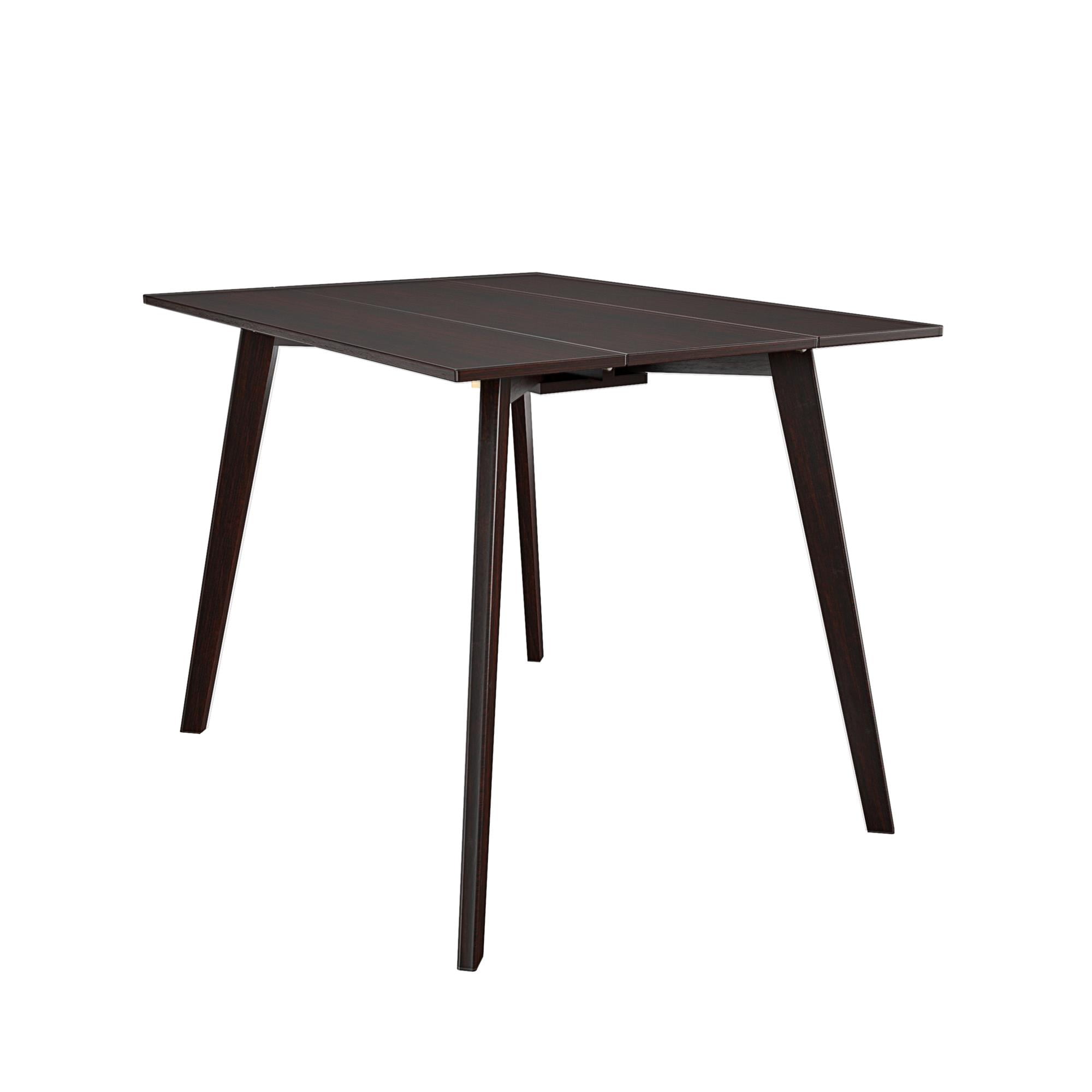 COSCO 48" x 30" Wood Drop-Leaf Dining & Console Table, Dark Mahogany ...