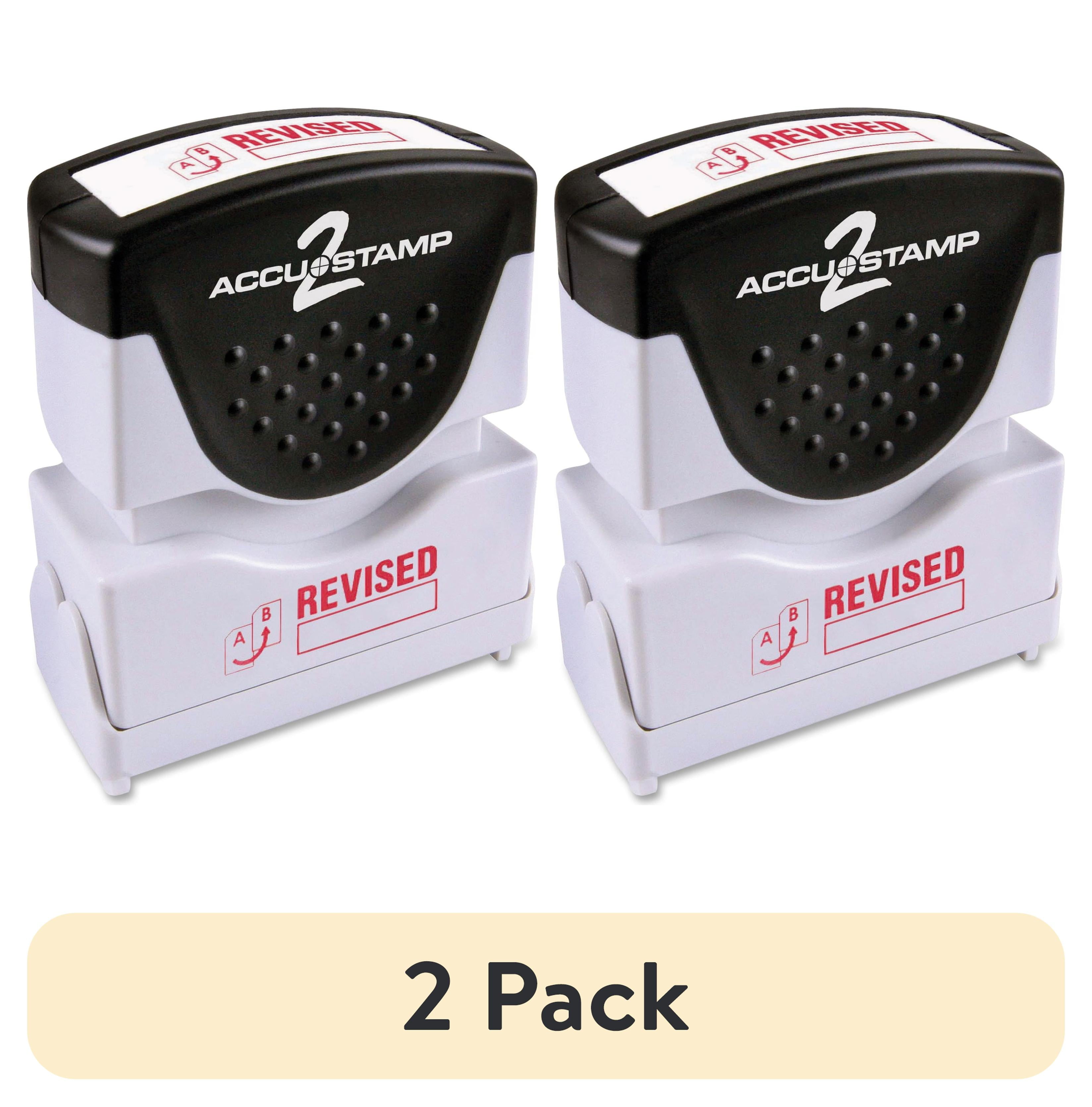 (2 pack) COSCO, COS035587, 1-Color Red Shutter Stamp with Microban, 1 ...