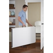 Cosco Large 8 Foot Foldable Centerfold Table, White - Walmart.com