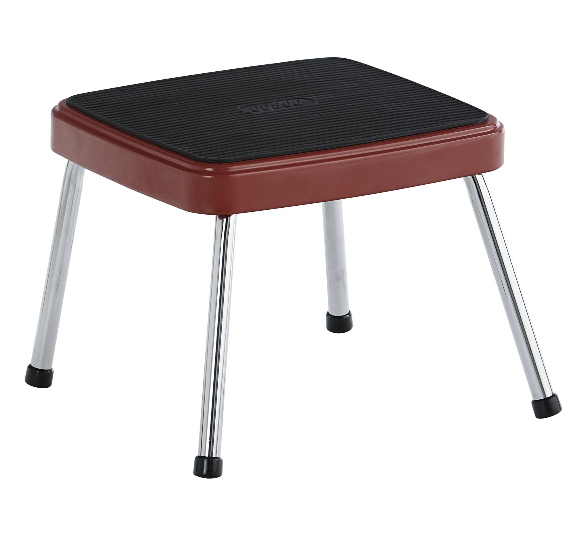 COSCO Stylaire Retro 1-Step Steel Step Stool, 7 Ft. 4 in Max Reach ...
