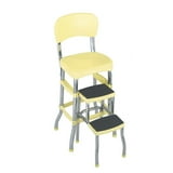 COSCO Stylaire Retro Chair + Step Stool with sliding steps, Yellow ...