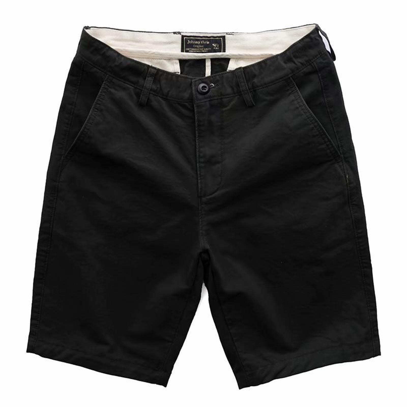 COSFO Black Men Cargo Shorts Comfort Waist Casual Relaxed Fit Pocket ...