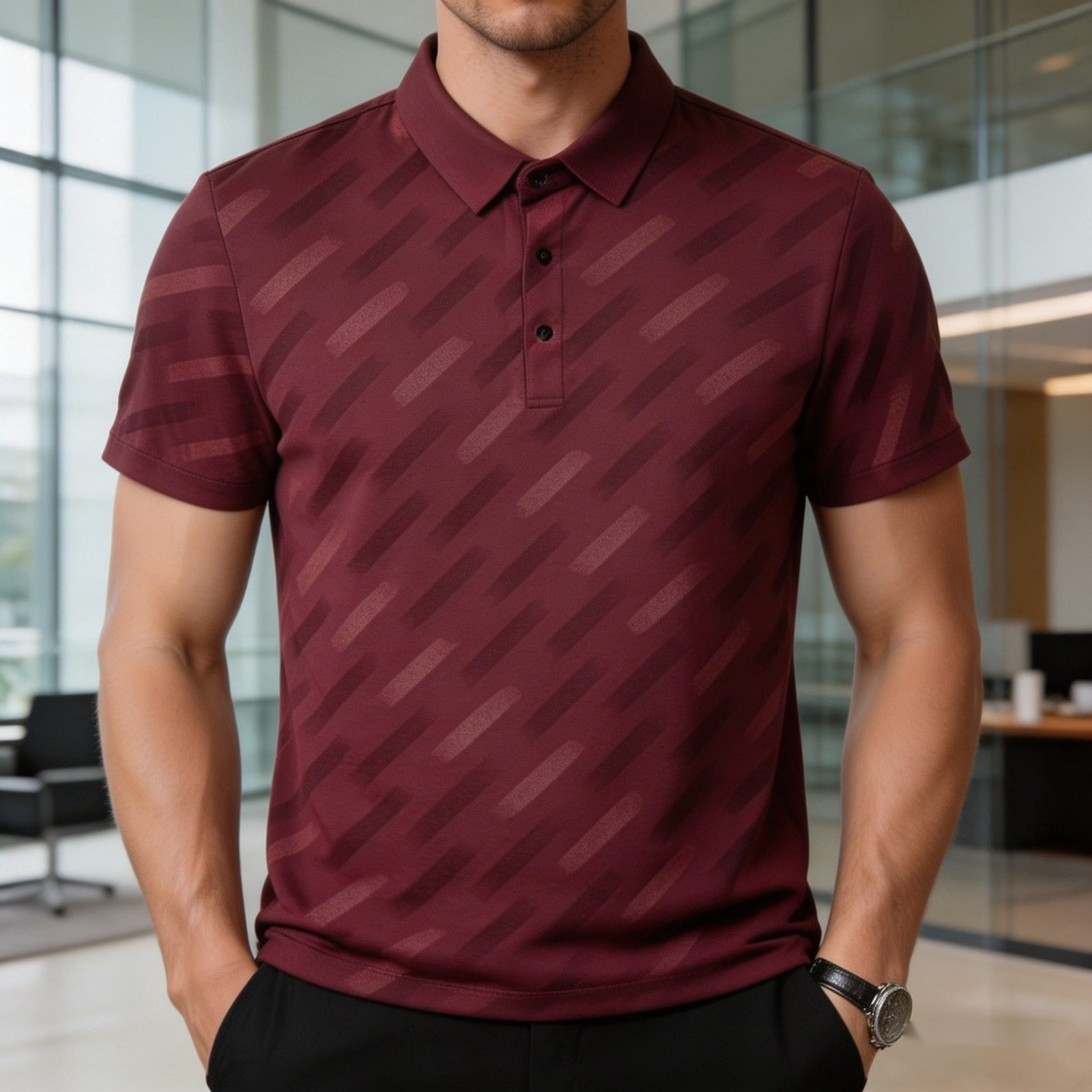 COSFO Casual Mens Big And Tall Polo Shirts Golf Short Sleeve Graphic ...
