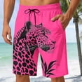 COSFO Funny Animal Print Swim Shorts for Men Casual Beach Board Shorts ...