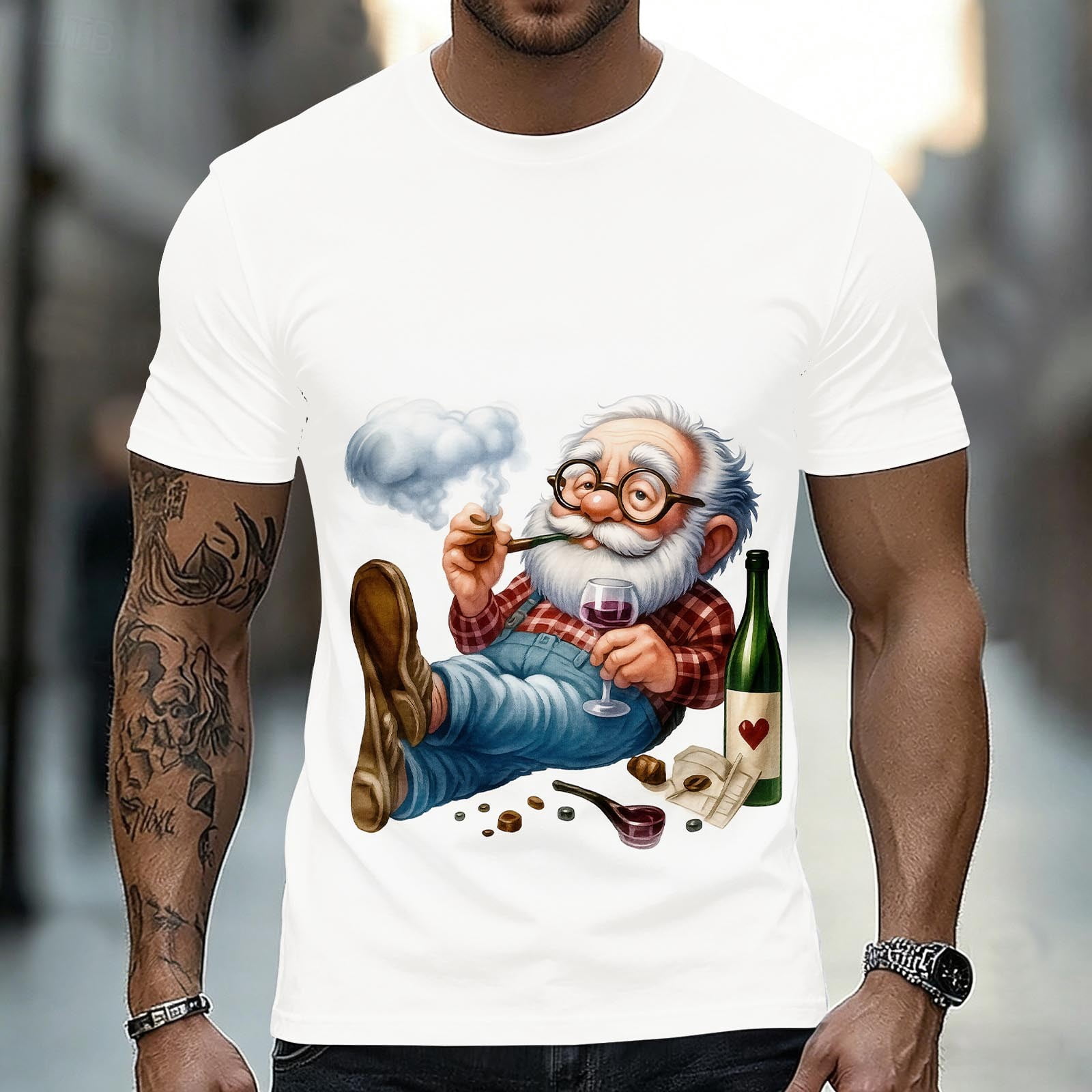 COSFO Funny Men Tee Shirts Workout Summer Short Sleeve Graphic Tees ...
