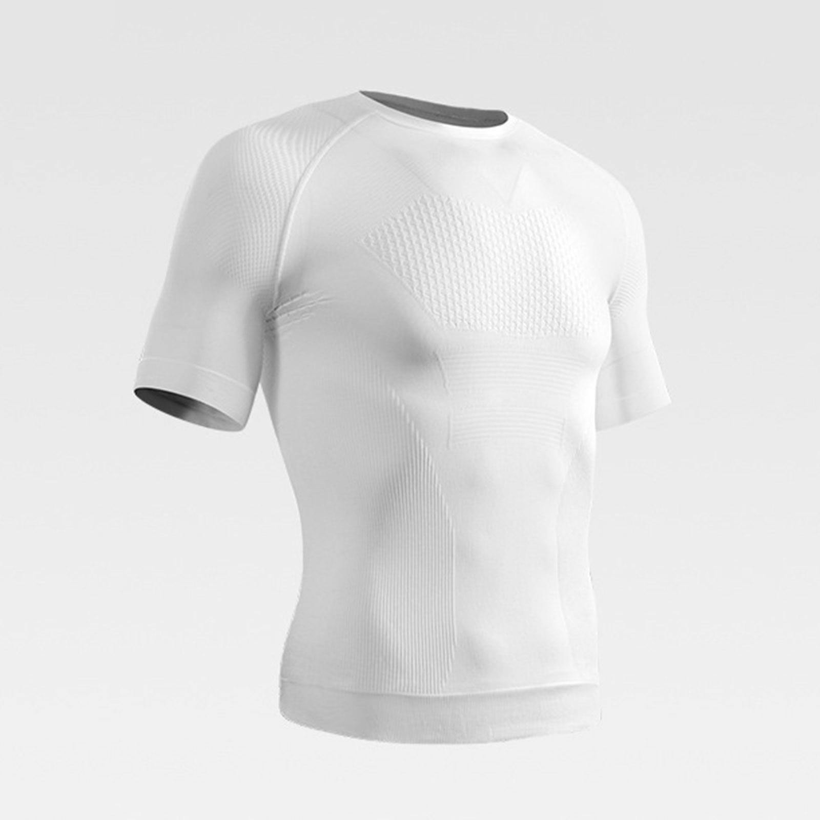 COSFO Shirts for Men Short Sleeve White Quick Dry Performance Tops ...