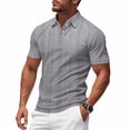 COSFO Solid Mens Big And Tall Polo Shirts Short Sleeve Knit Golf Shirt ...