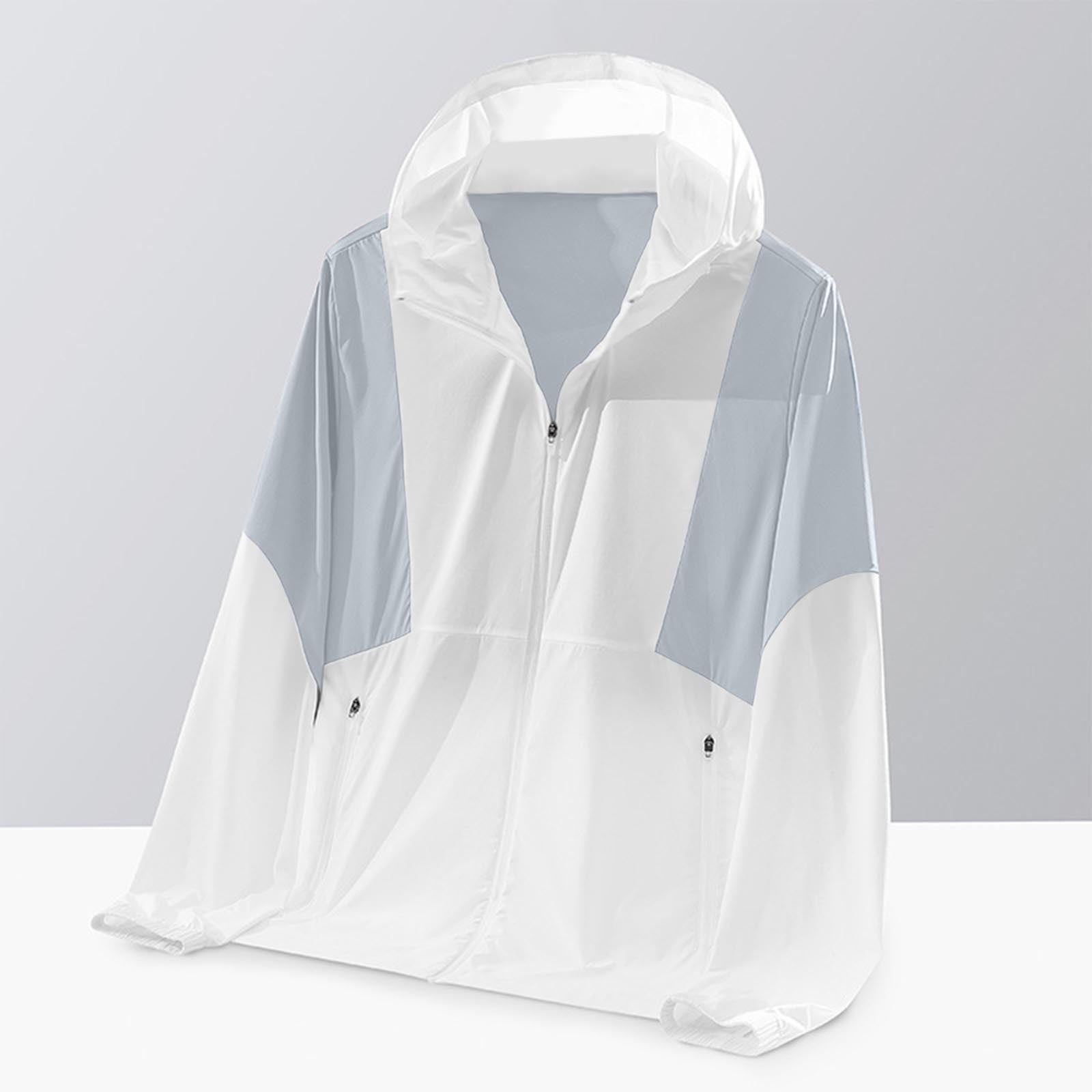 COSFO Workout Hoodies for Men Full Zip Long Sleeve Colorblock Casual ...