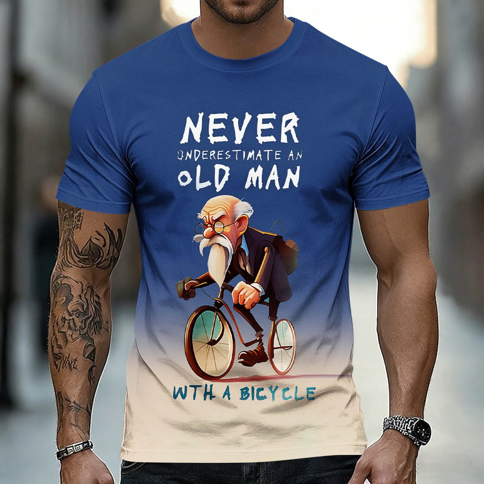 COSFO Workout Men Tee Shirts Casual Funny Short Sleeve Graphic Tees ...