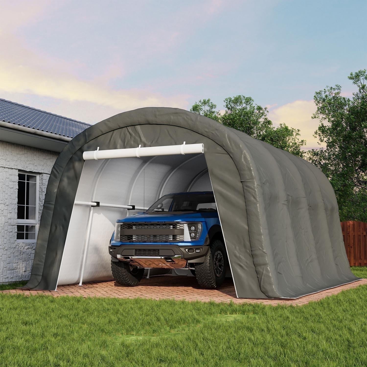 COSIEST 13'x20'Heavy-Duty Carport ,Portable Outdoor Canopy Garage with ...