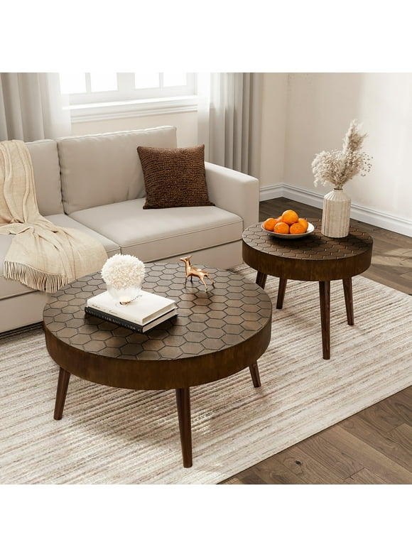 Round Coffee Table in Coffee Tables - Walmart.com