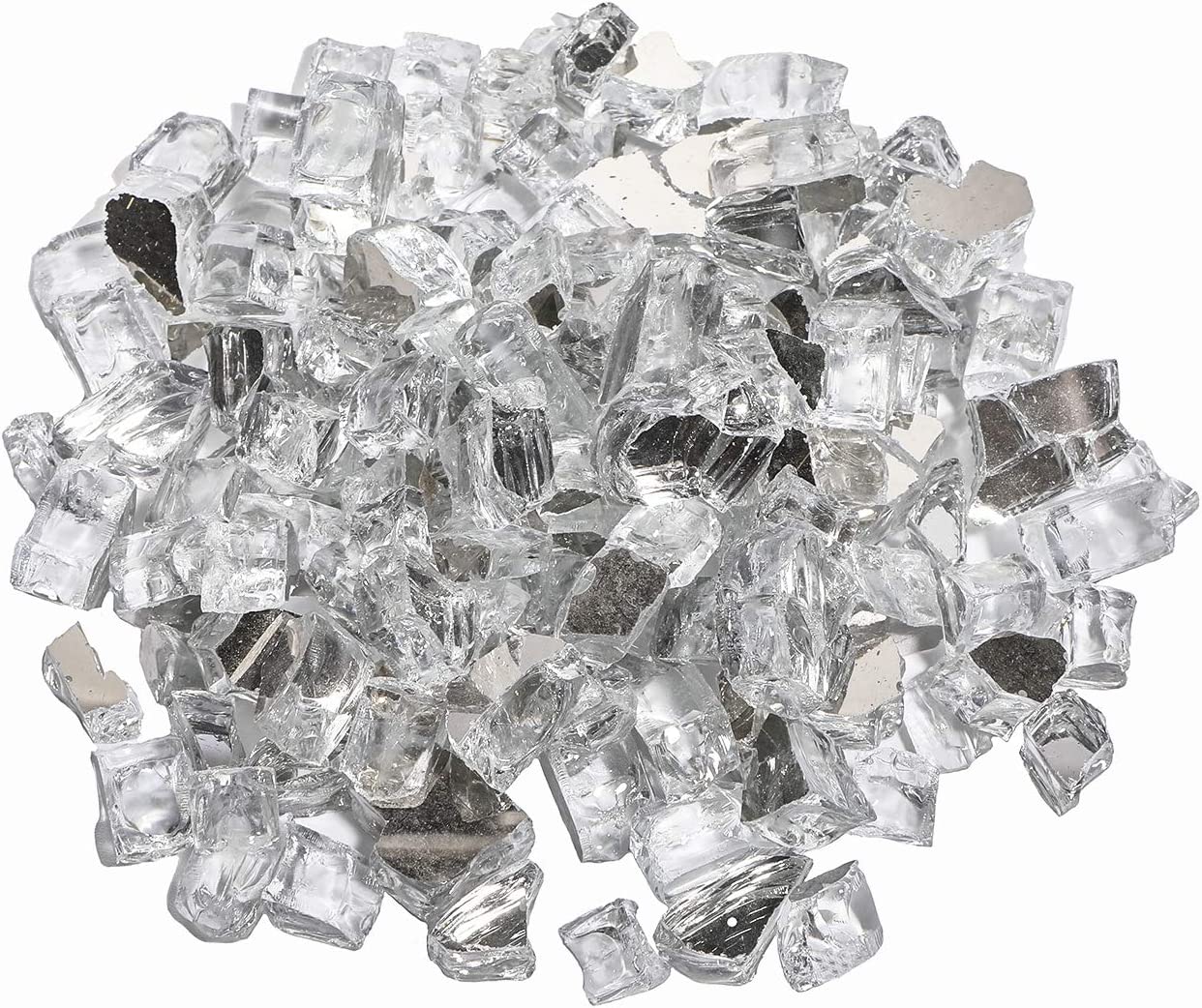 COSIEST Fire Glass 10-Pound Oblate for Fireplace Fire Pit, Temperature ...