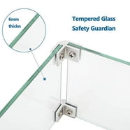 22 x 22 in. Square Glass Wind Screen, Clear - Walmart.com