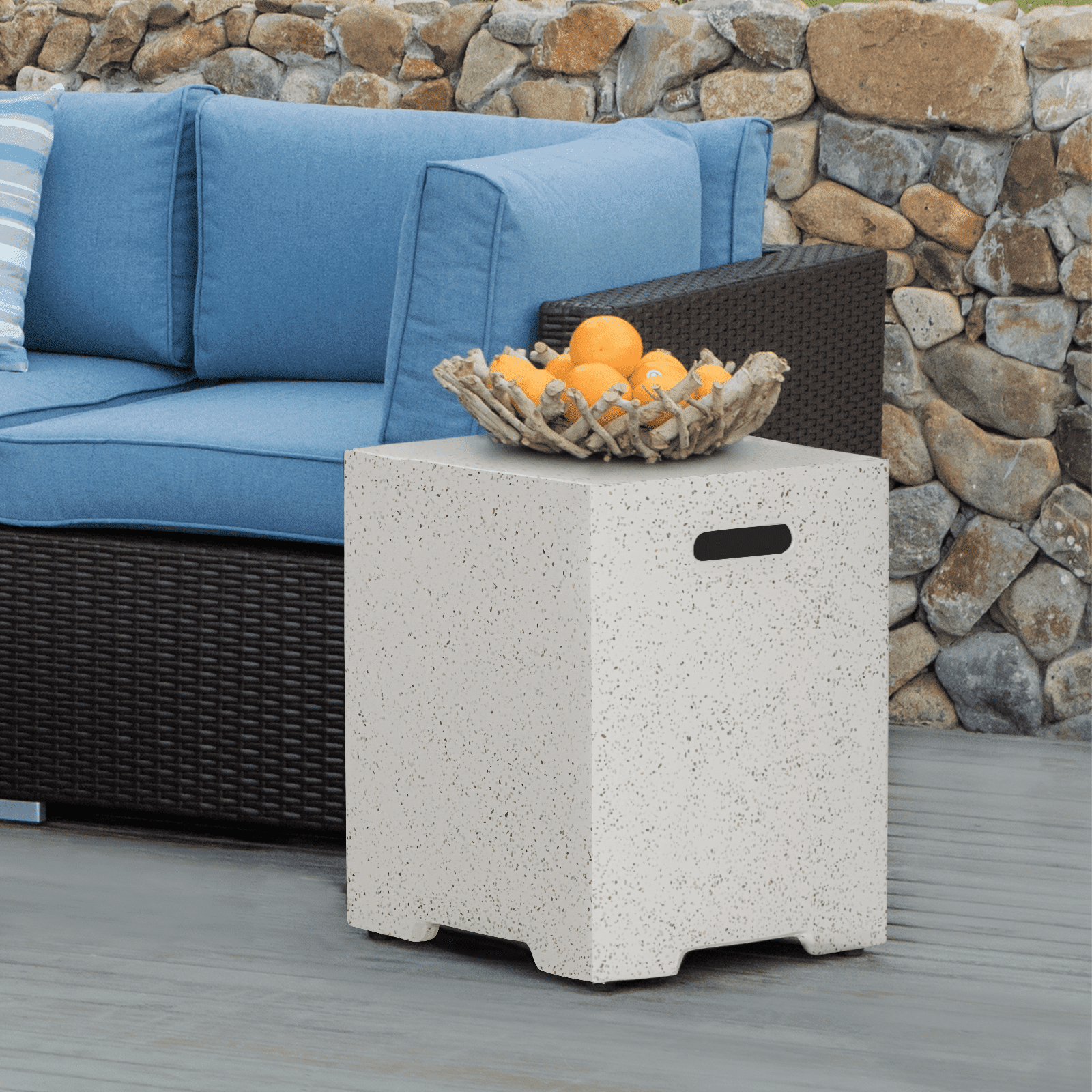 COSIEST Outdoor Terrazzo Propane Tank Cover,Hides 20lb Gas Tanks for ...