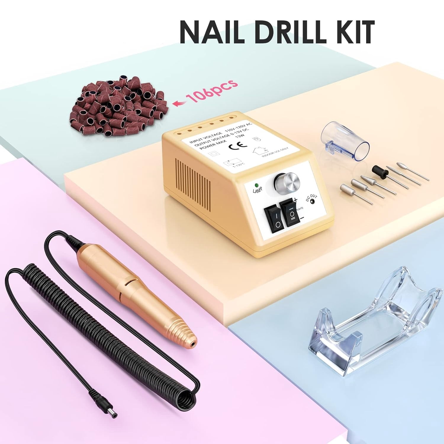 COSITTE Professional Electric Nail Drill Machine 20000 RPM for Acrylic ...