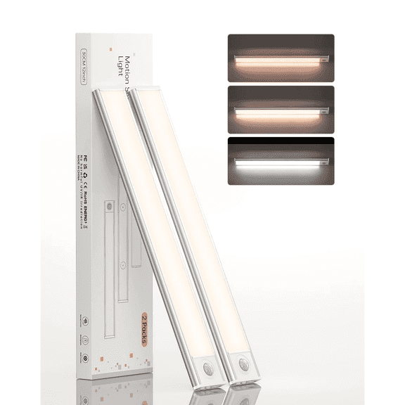 Punch-free Smart Sensor Magnetic Rechargeable LED Lights, Motion Sensor ...