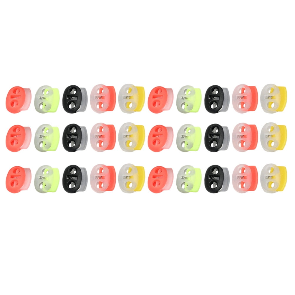 COSLUS 30PCS Button Spring Buckle Plastic Rope Buckles Spring Lock ...