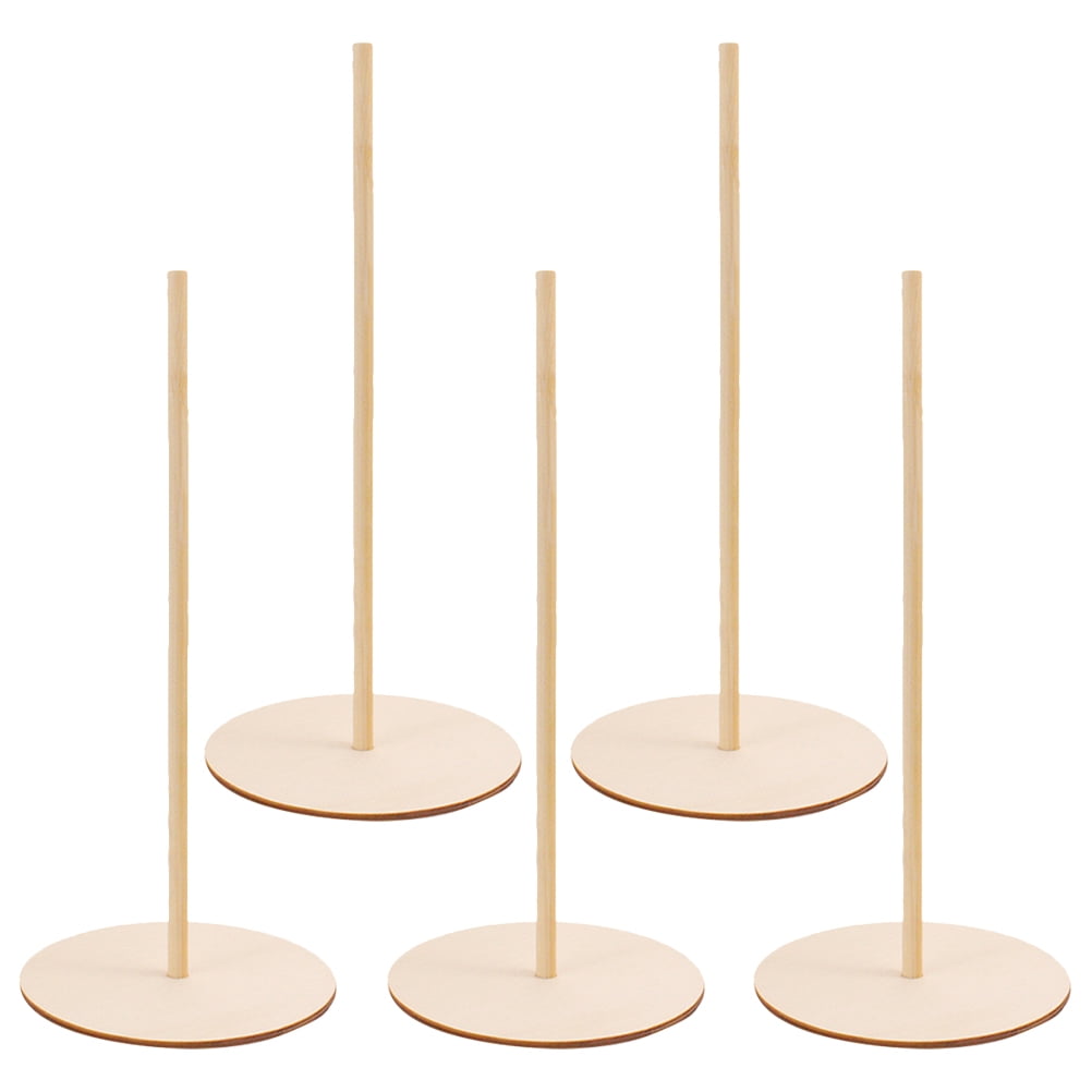 COSLUS 5 pcs Wood Donut Stands Detachable Donut Display Holder Donut ...