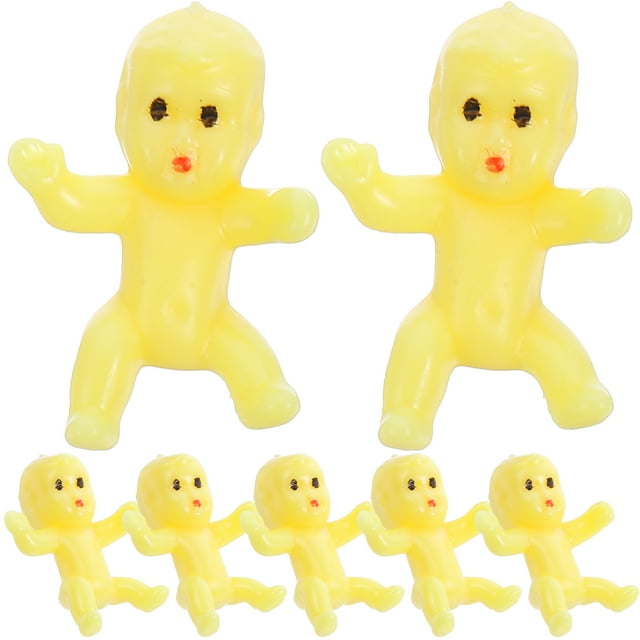 COSLUS 50Pcs Mini Baby Toy Model Mini Babies Plastic Mini Babies ...