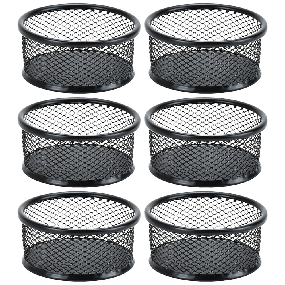 COSLUS 6 pcs Mesh Paper Clip Holders Desktop Paperclip Containers Desk ...