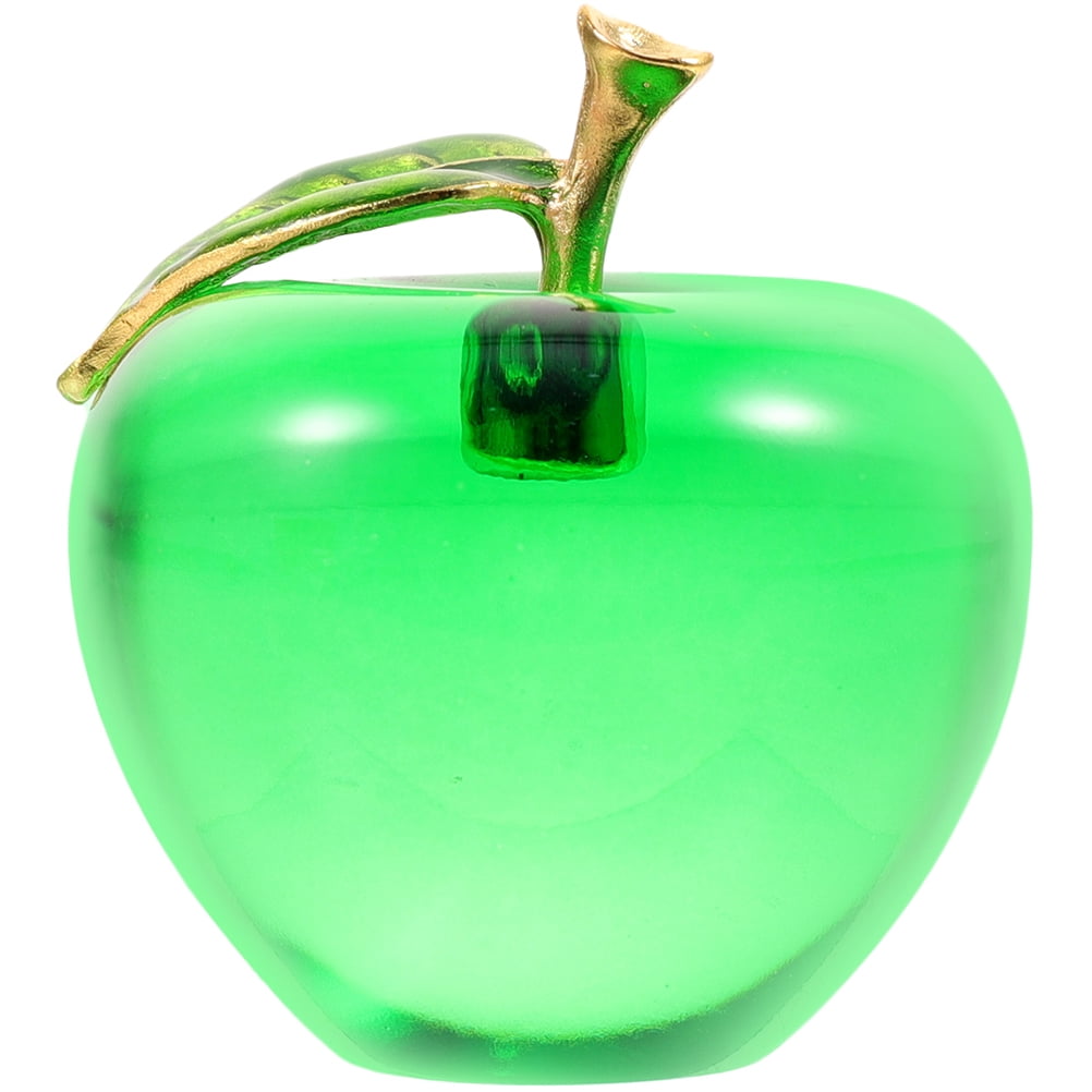 COSLUS Crystal Apples Decor Crystal Apples Paperweight Car Interior ...