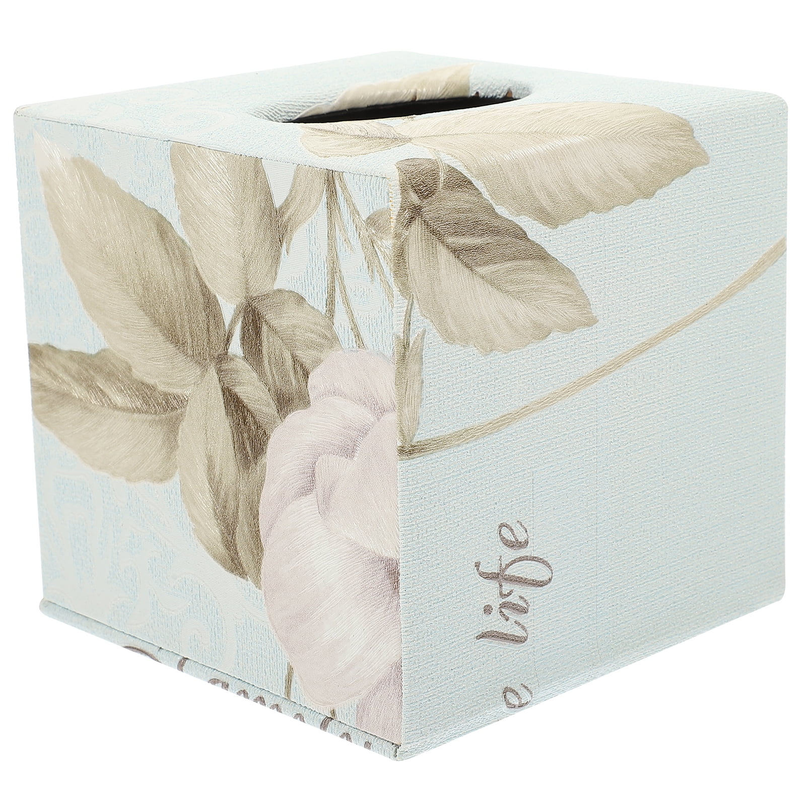 COSLUS Floral Tissue Box Reusable Tissue Box Vintage Napkin Holder ...
