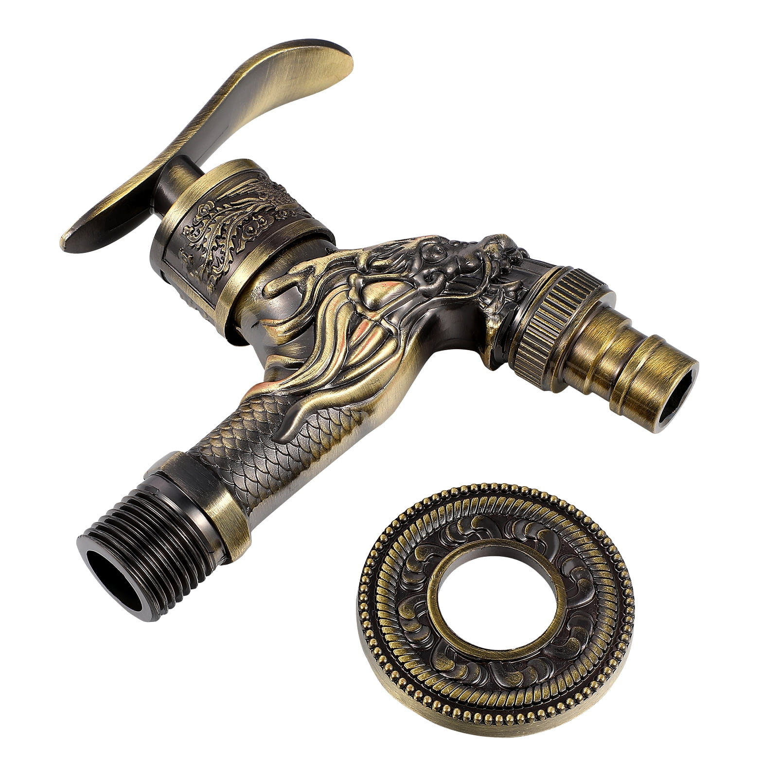 COSLUS TOPBATHY Antique Single Handle Water Tap Wall Mount Faucet for ...