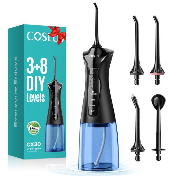 Water Dental Flosser,Cordless Portable Oral Irrigator Pick for Teeth ...