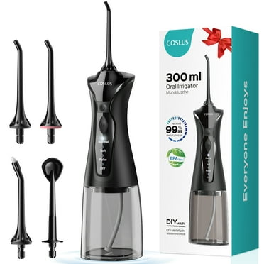 COSLUS Water Dental Flosser Pick for Teeth,4 Modes 5 Intensities ...