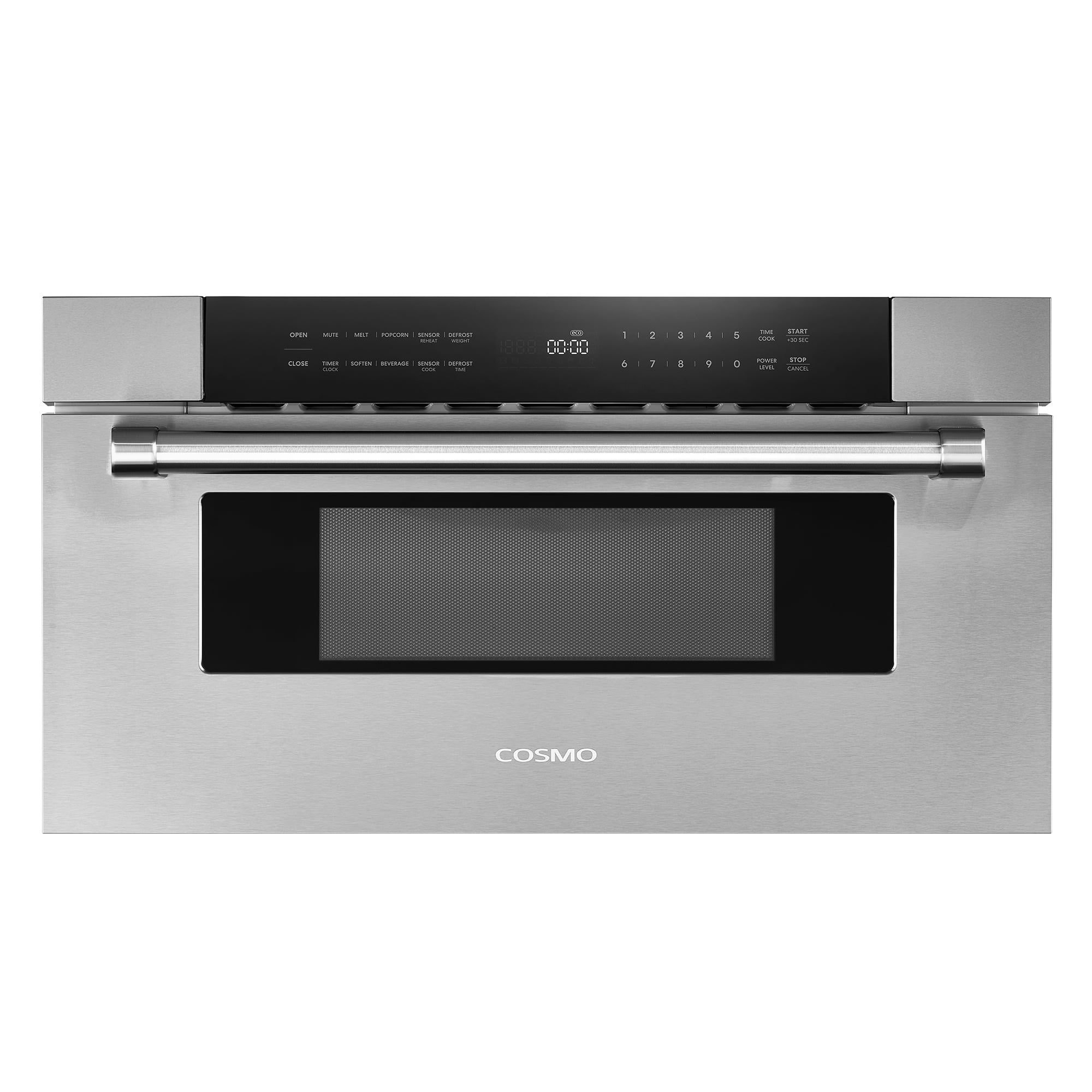COSMO 30 in. Built-in Microwave, Stainless Steel, Touch Controls, Presets, Defrosting Rack, 1.2 ...